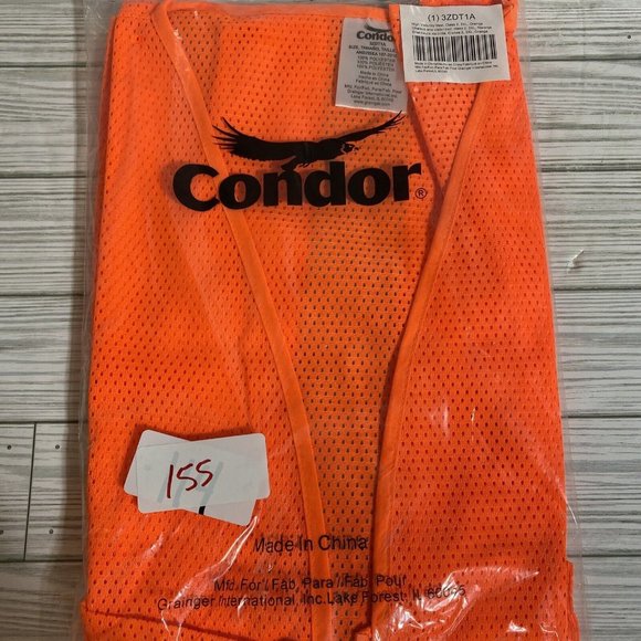 Condor | Shirts | Condor 3zdta Class 2 Safety Vest Orange Mesh ...